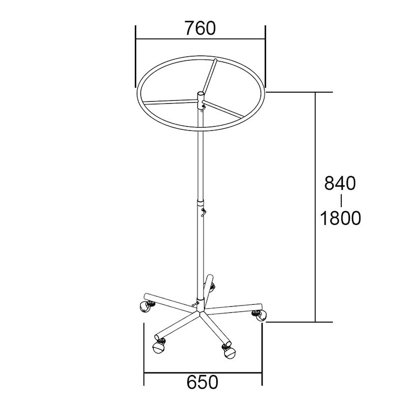Porte-vêtement autoportant - Portant circulaire - Mobilier et ...