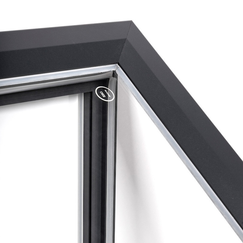 Vitrine d'affichage d'extérieur anthracite : Fond magnétique - Altumis